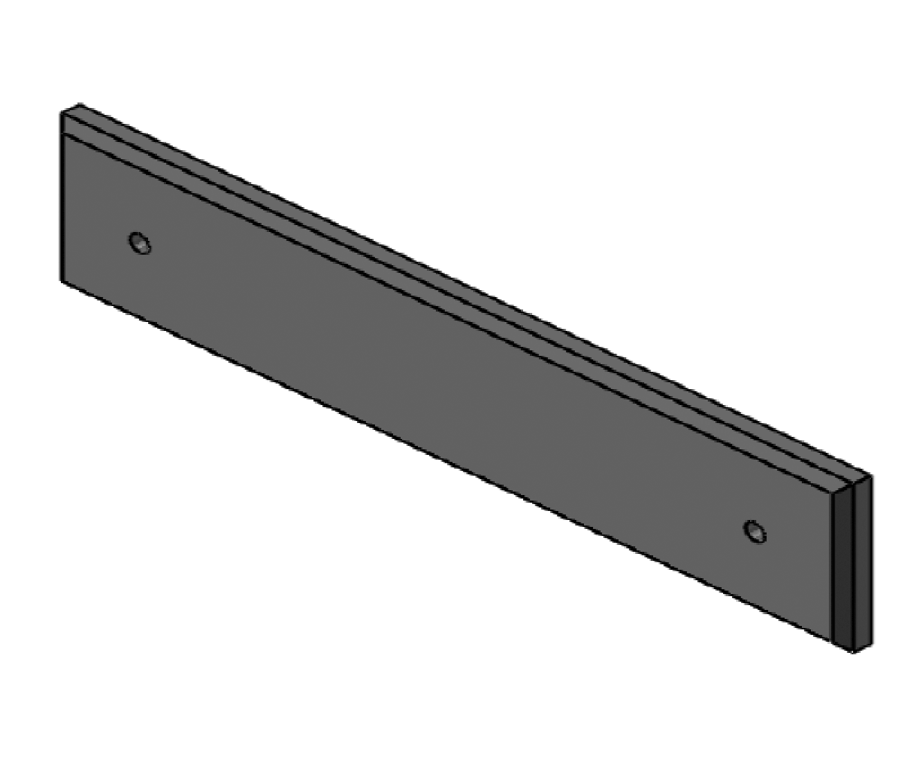 Sliding plate | 430 x 102 x 16 mm | for RAM - Inno Dock Support